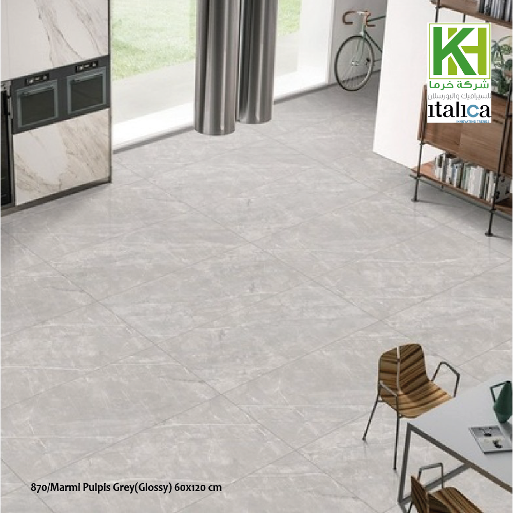 Porcelain tile 120x60 Indian Marmi Pulpis Grey | Kharma